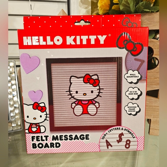 Hello Kitty | Wall Decor | Hello Kitty Felt Message Board | Poshmark